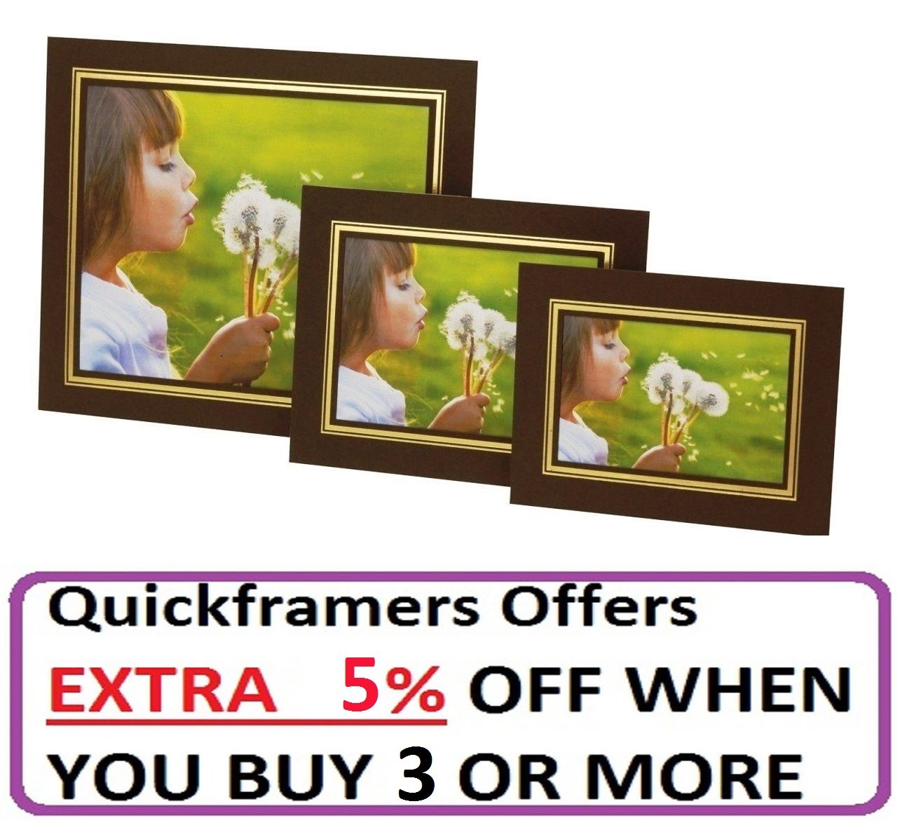 Kenro Brown Cardboard Strut Mount Photo Frame 8x10 Inch 20x25cm ...