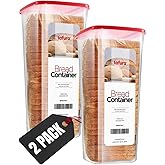 Amazon.com: Tafura Bread Container [Pack of 2] Plastic Bread Box ...