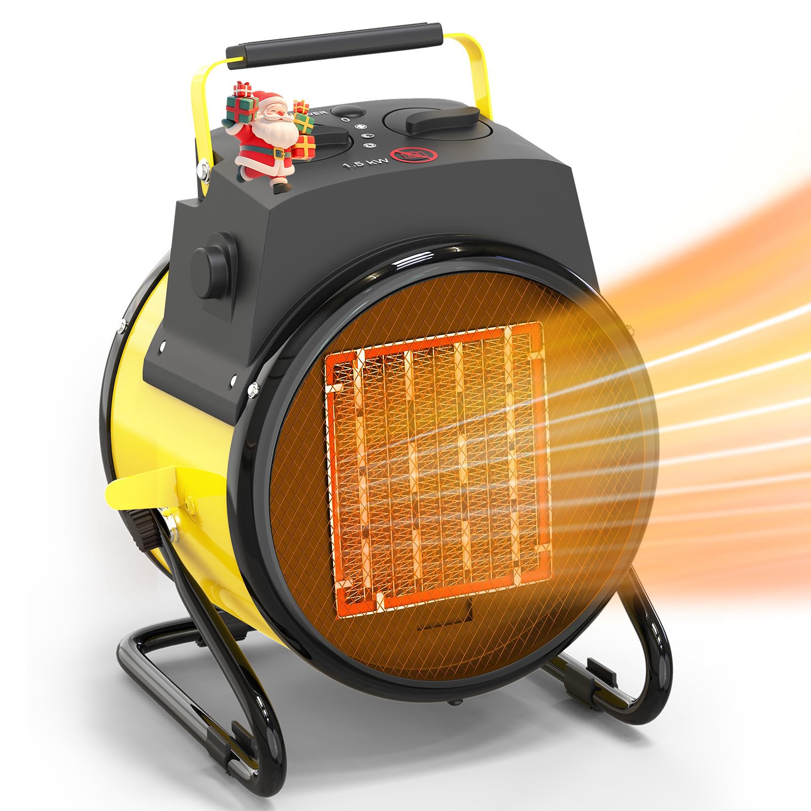 DECOKTOOL Electric Space Heater - 1500W Outdoor Heater with Overheat ...