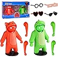Amazon.com: Gang Beasts Action Figures | Blue & Yellow| Collectible ...