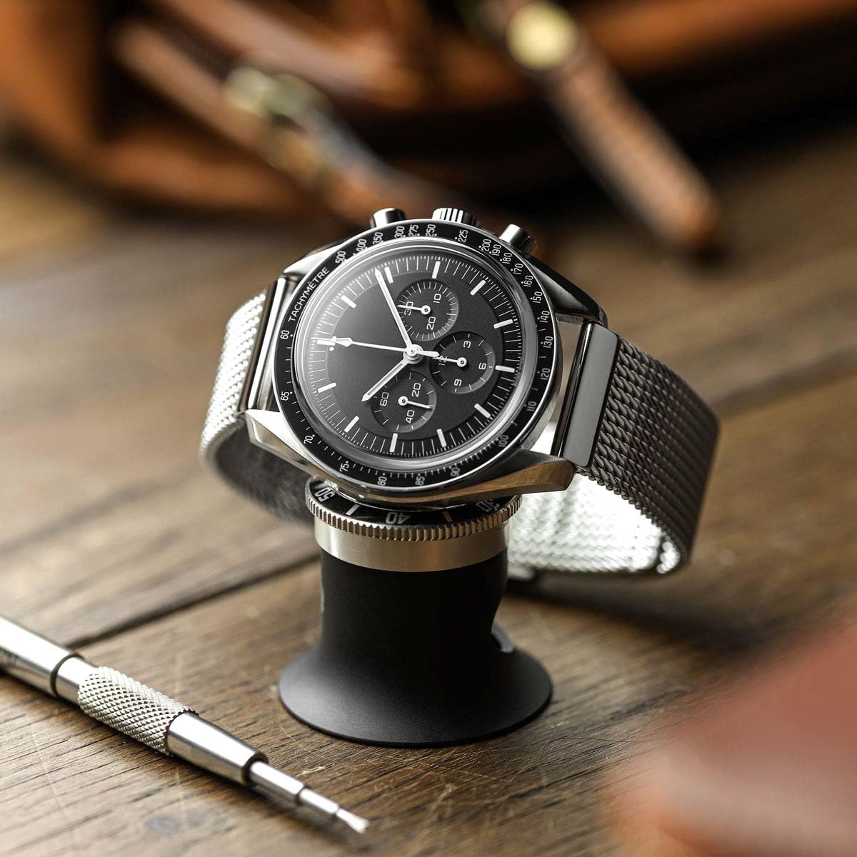 Mua WatchGecko Oblique Milanese Mesh Watch Strap, Unique Diagonal ...