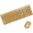 Amazon.com: Wireless Bamboo Keyboard and Mouse – Natural, Handmade, Eco ...