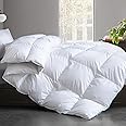 Amazon.com: Cosybay Twin Size Feather Down Fiber Comforter - Ultra Soft 100% Cotton Duvet Insert ...