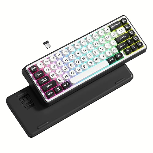 Womier 60% Keyboard Gaming - Wireless Creamy Mechanical Keyboard, Hot ...