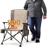 Amazon.com : ICECO High Back Camping Chairs for Adults, Heavy Duty ...