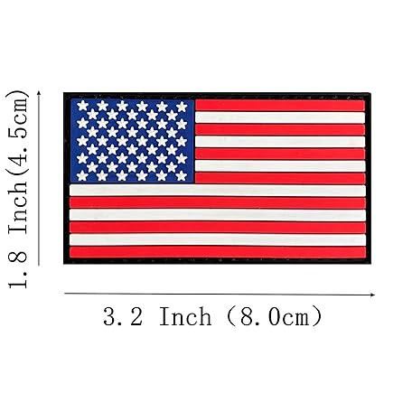 Mua 2 Pack Tactical USA American US Flag All Black Dark Subdued American Flag PVC Rubber ...