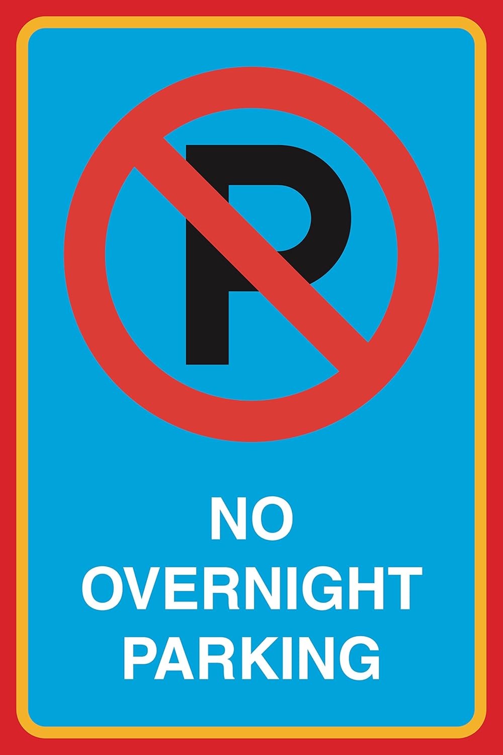 Amazon.com : No Overnight Parking Print Picture Street Road Driving Car ...