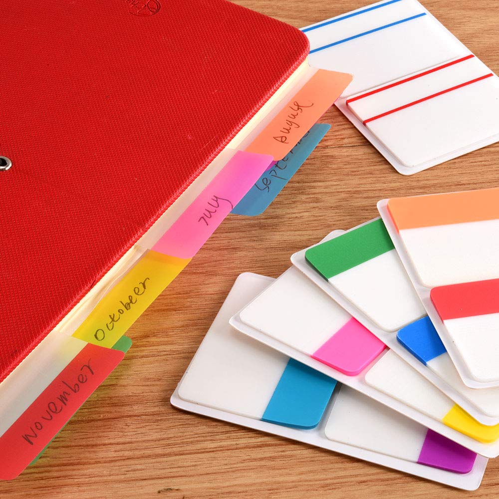 Kotl 640 Pieces Tabs 2 inch Sticky Tabs Index Tabs Page Markers Colored ...