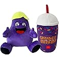 Amazon.com: VAOUX Grimace Plush,2PCS Grimace Shake Yellow Hat Plush Toy ...