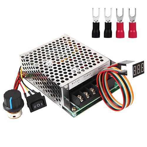 PWM DC Motor Speed Controller, DC 10-55V / Rated 40A / Max 60A, LED Display Stepless DC Motor ...