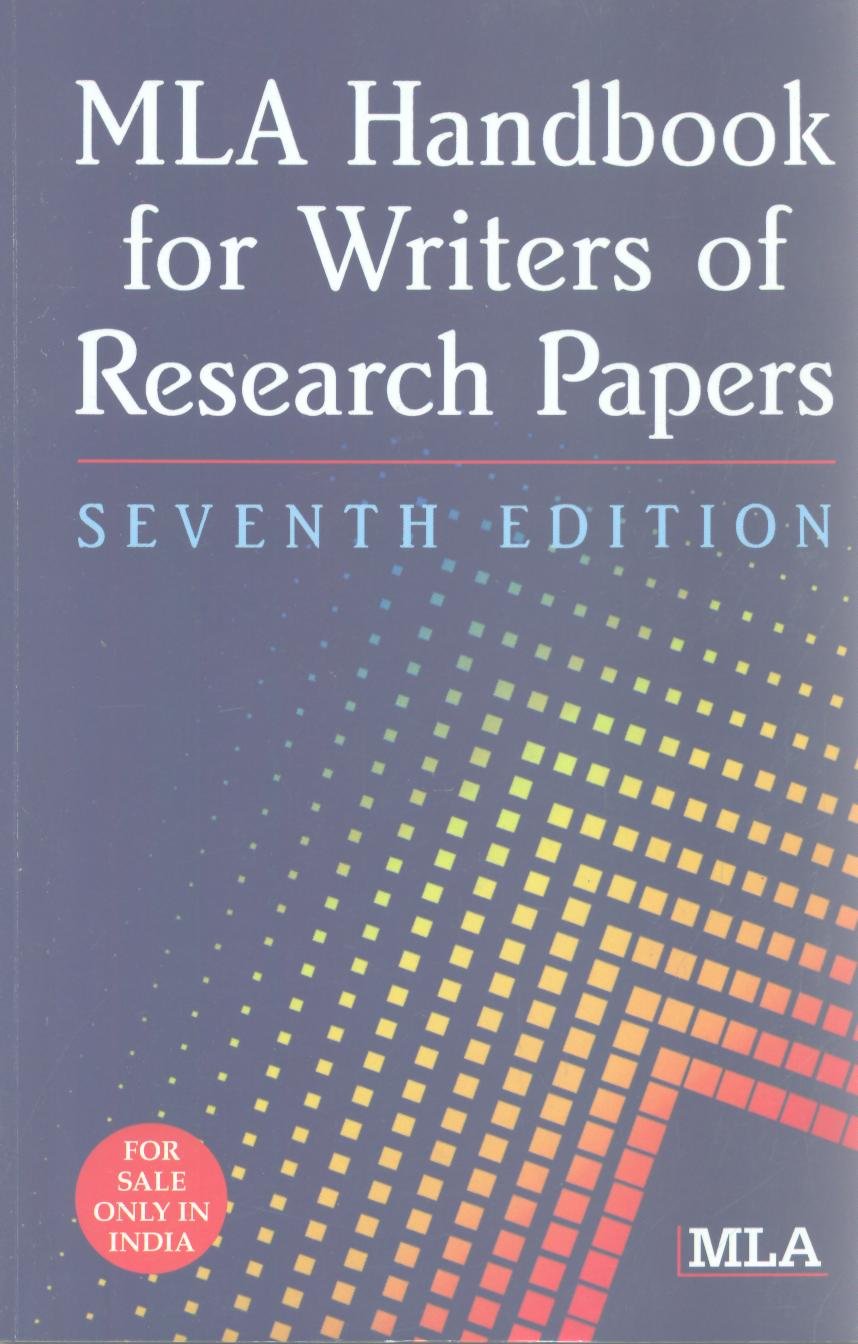  The Mla Handbook For Writers Of Research Papers MLA Handbook Eighth 