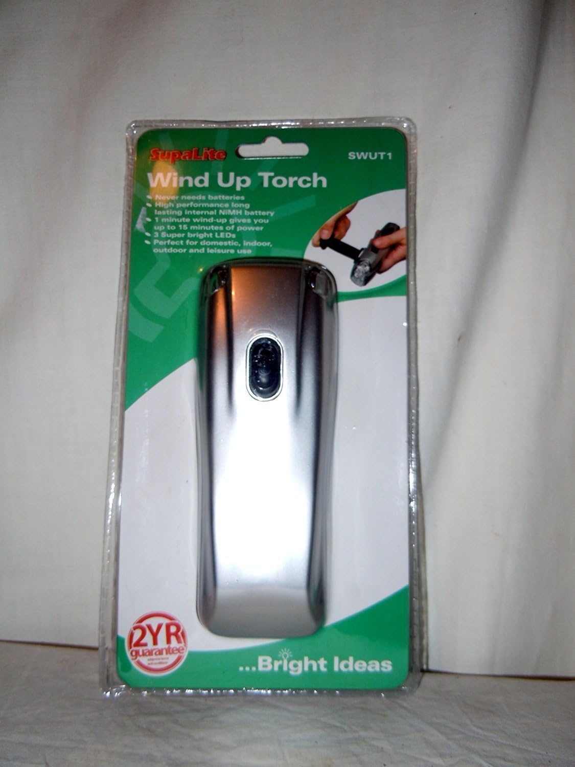 Super Bright 3 LED Wind Up Heavy Duty Torch: Amazon.co.uk: DIY & Tools