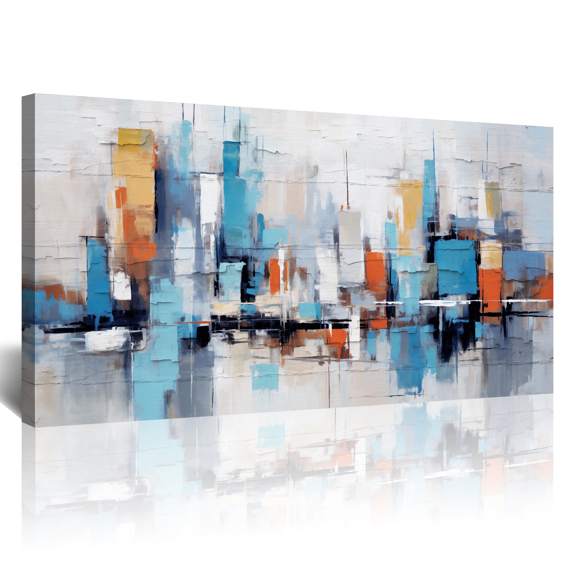 Lapremoly Abstract Canvas Wall Art For Living Room Large Wall Decor For ...