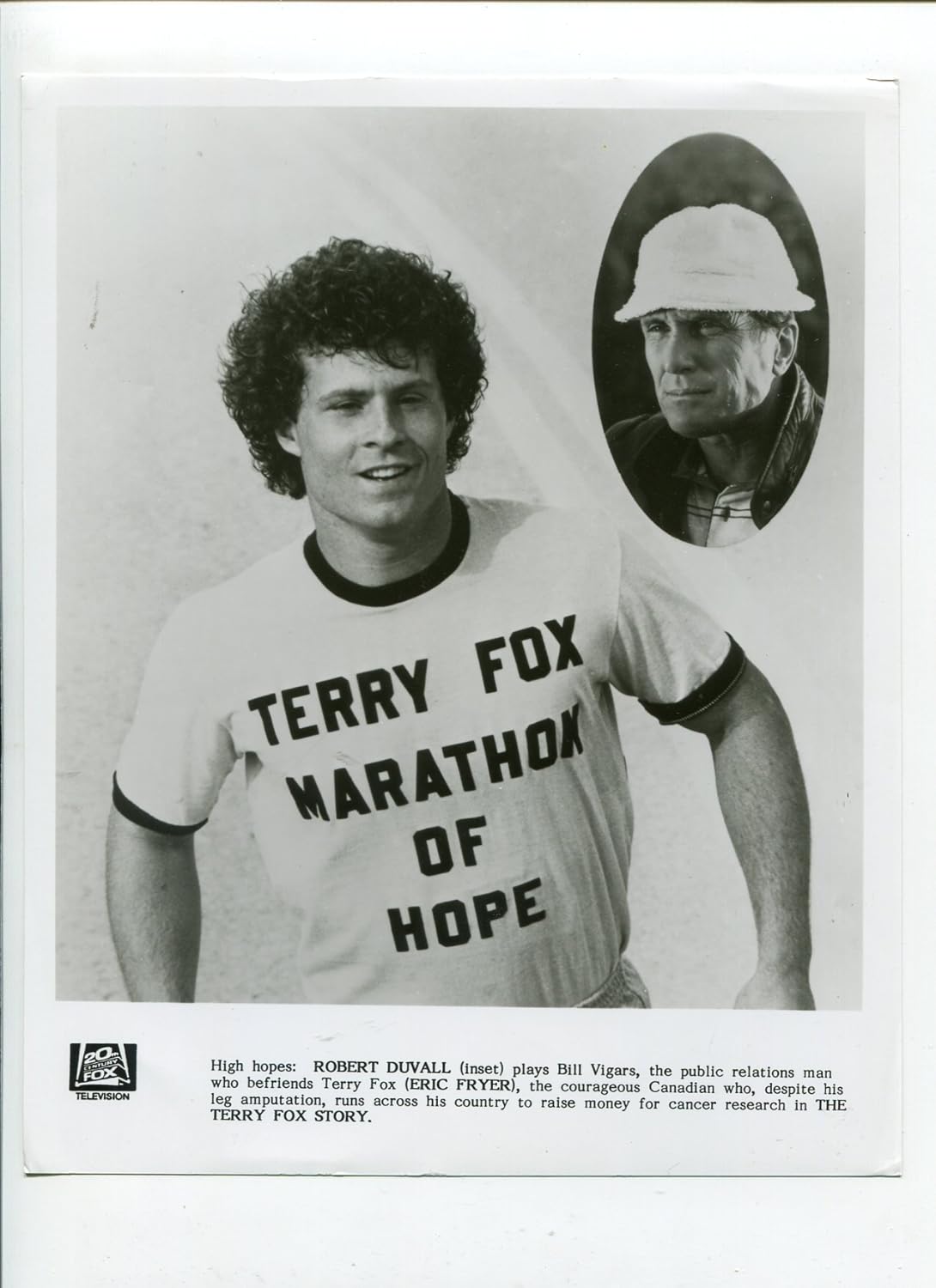 MOVIE PHOTO: Terry Fox Story-Robert Duvall and Eric Fryer-B&W-Still at ...