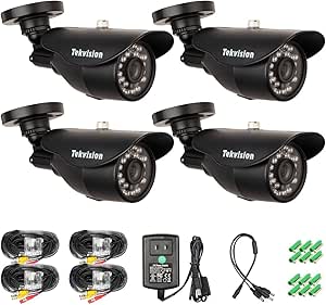 Amazon.com : Tekvision 4 Pack 960H HD 1000TVL Security Surveillance ...