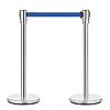 DuraSteel Crowd Control Barriers Line Dividers - Silver Stanchion ...