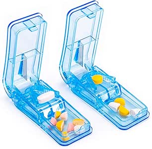 Amazon.com: 2 Packs Pill Splitters - Pill Cutters for Small or Large ...