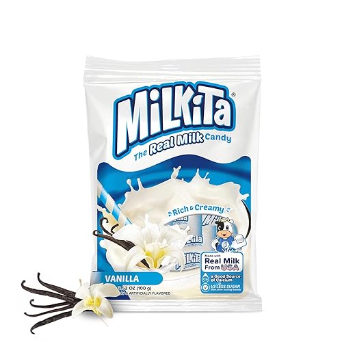 Milkita Creamy Shake Candy Bag, Gluten Free Chewy Candies with Calcium ...