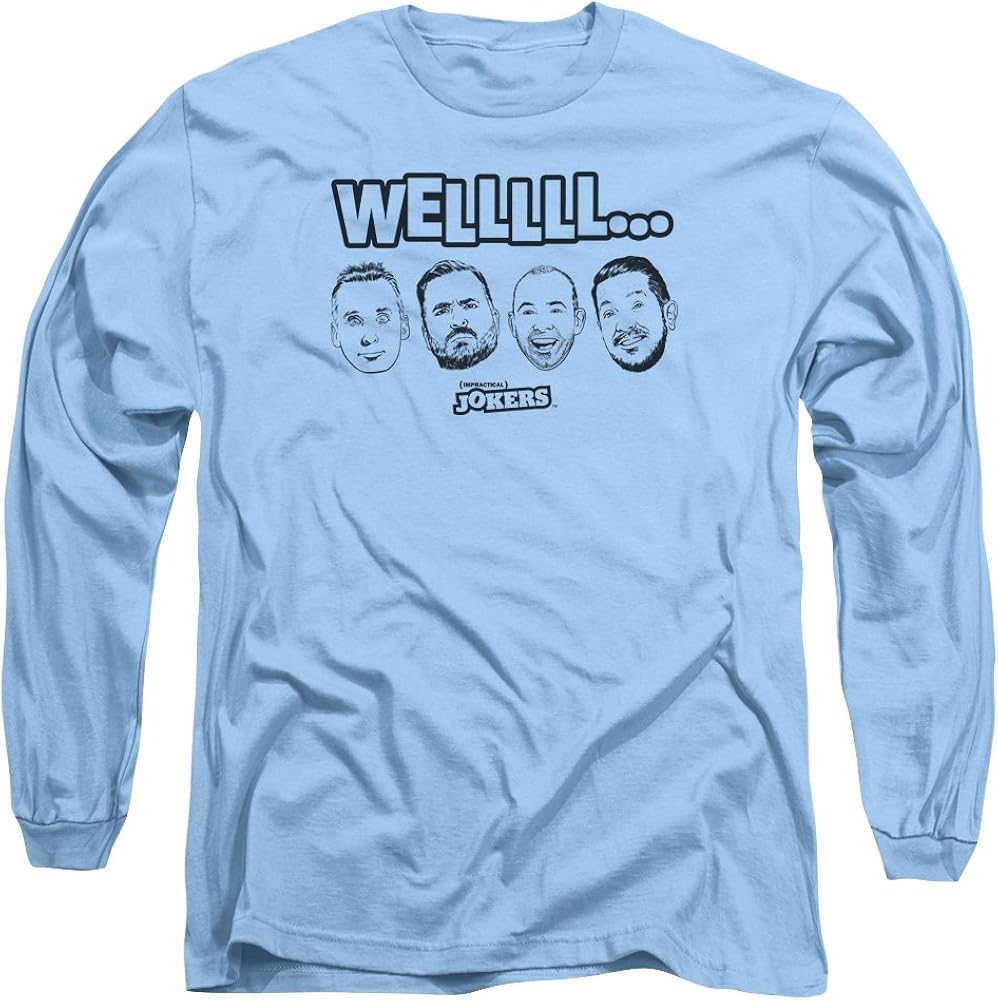 Impractical Jokers - Mens Wellll Long Sleeve T-Shirt: Amazon.co.uk ...