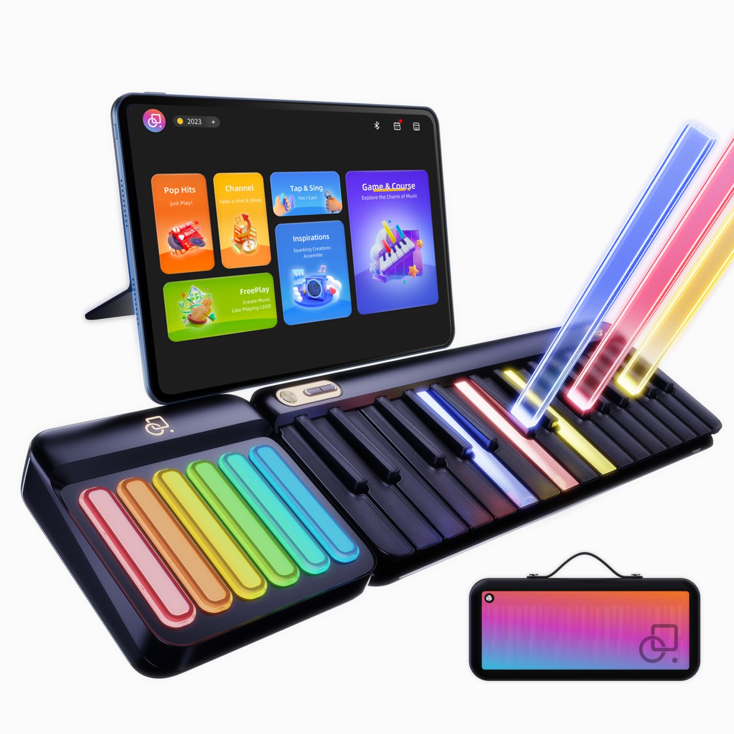 Mua Smart Piano keyboard with Colored Light-up Keys, Smart Interactive ...
