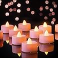 Amazon.com: Amagic Pink LED Tea Lights Candles, 24 Pack Battery ...