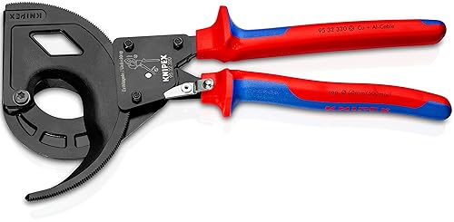 Knipex Tools 95 32 320 Three Stage Drive Ratchet Cable Cutter with ...