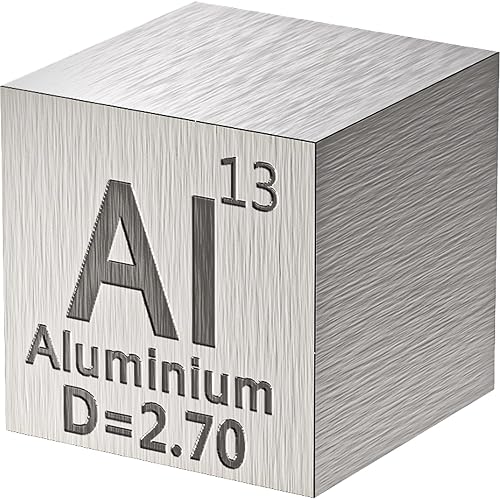 Gallant Metals Aluminum Cube - Metal Element Cubes - Laser Engraved ...