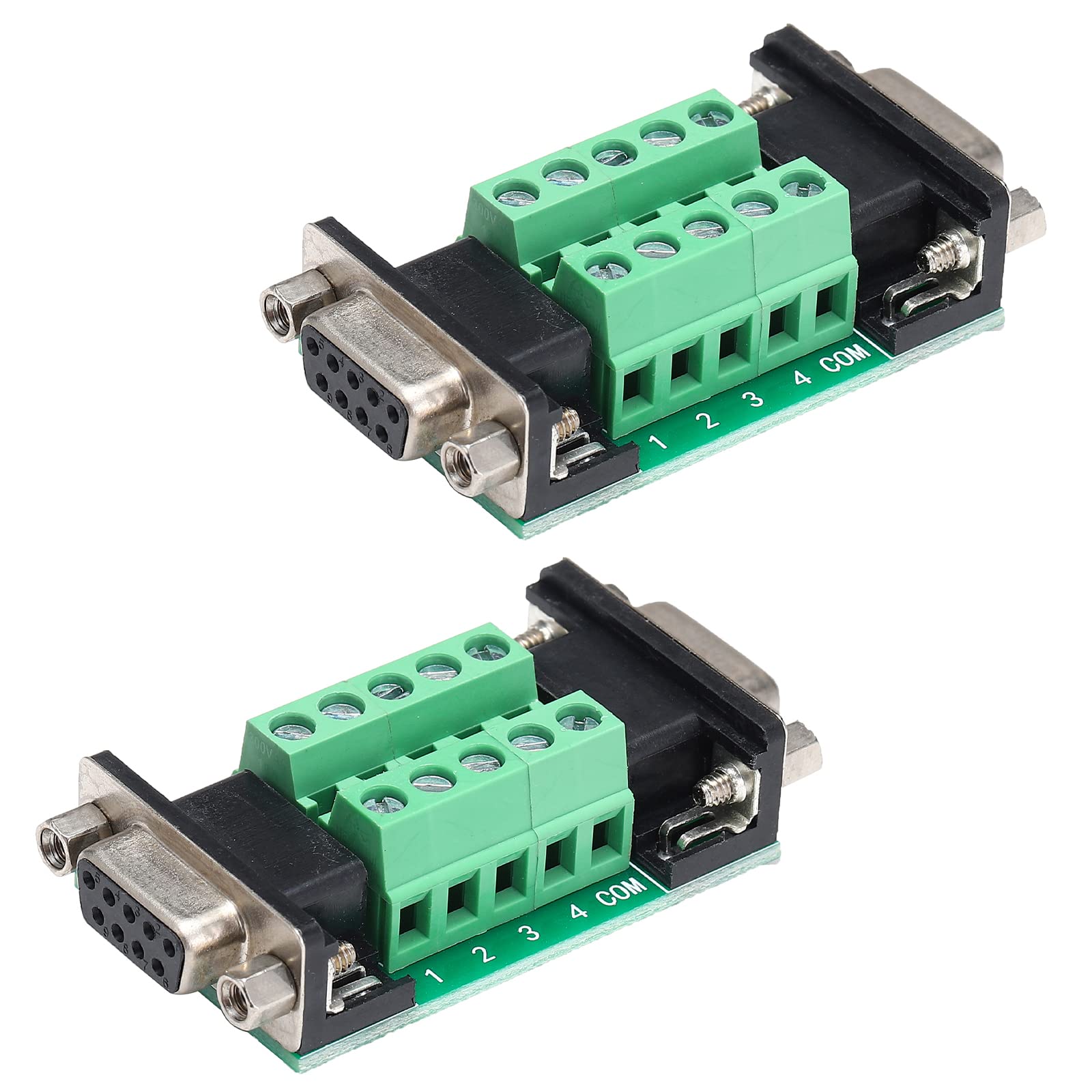 Mua Jienk 2Pcs DB9 Female to Female Terminal Breakout Board, RS232 D-SUB Serial to 9pin Port ...