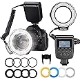 Amazon.com : Neewer 48 Macro LED Ring Flash Bundle with LCD Display ...
