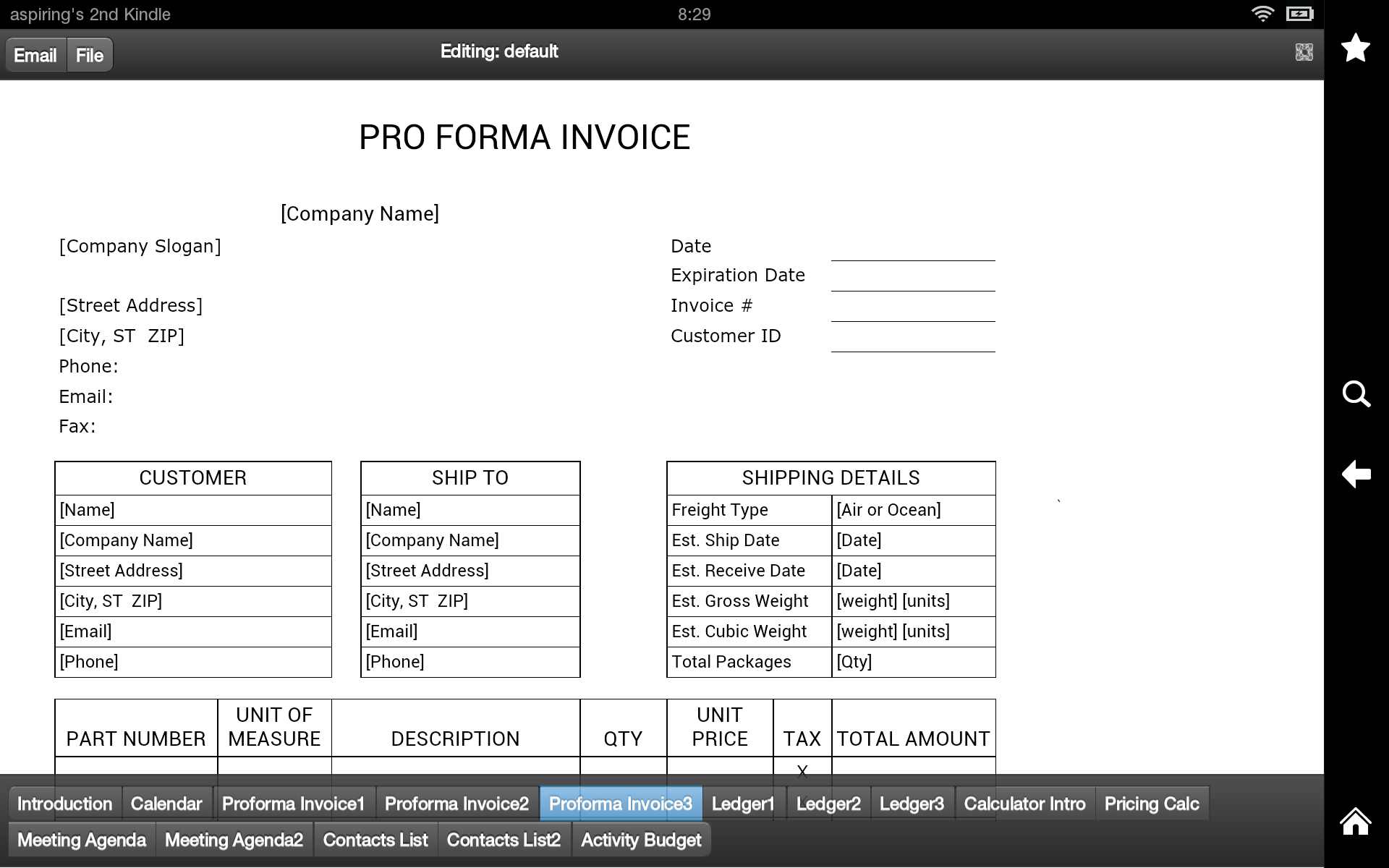 Amazon Proforma Invoice Appstore For Android