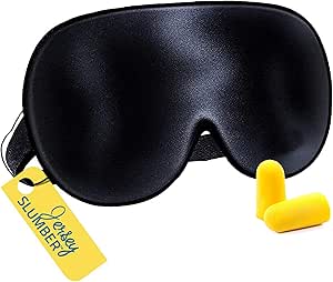 Amazon.com: Silk Sleep Eye Mask for Men Women, Comfortable Super Soft ...