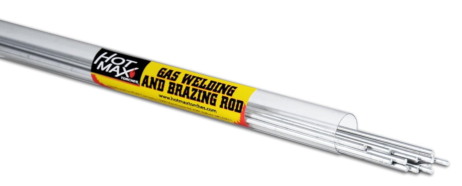Hot Max 24008 1/8-Inch by 36-Inch Aluminum Brazing/Welding Rod, 12-Pack ...