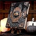 Amazon.com: Halloween Cursed Devil's Eye Horror Book Statue, Resin ...