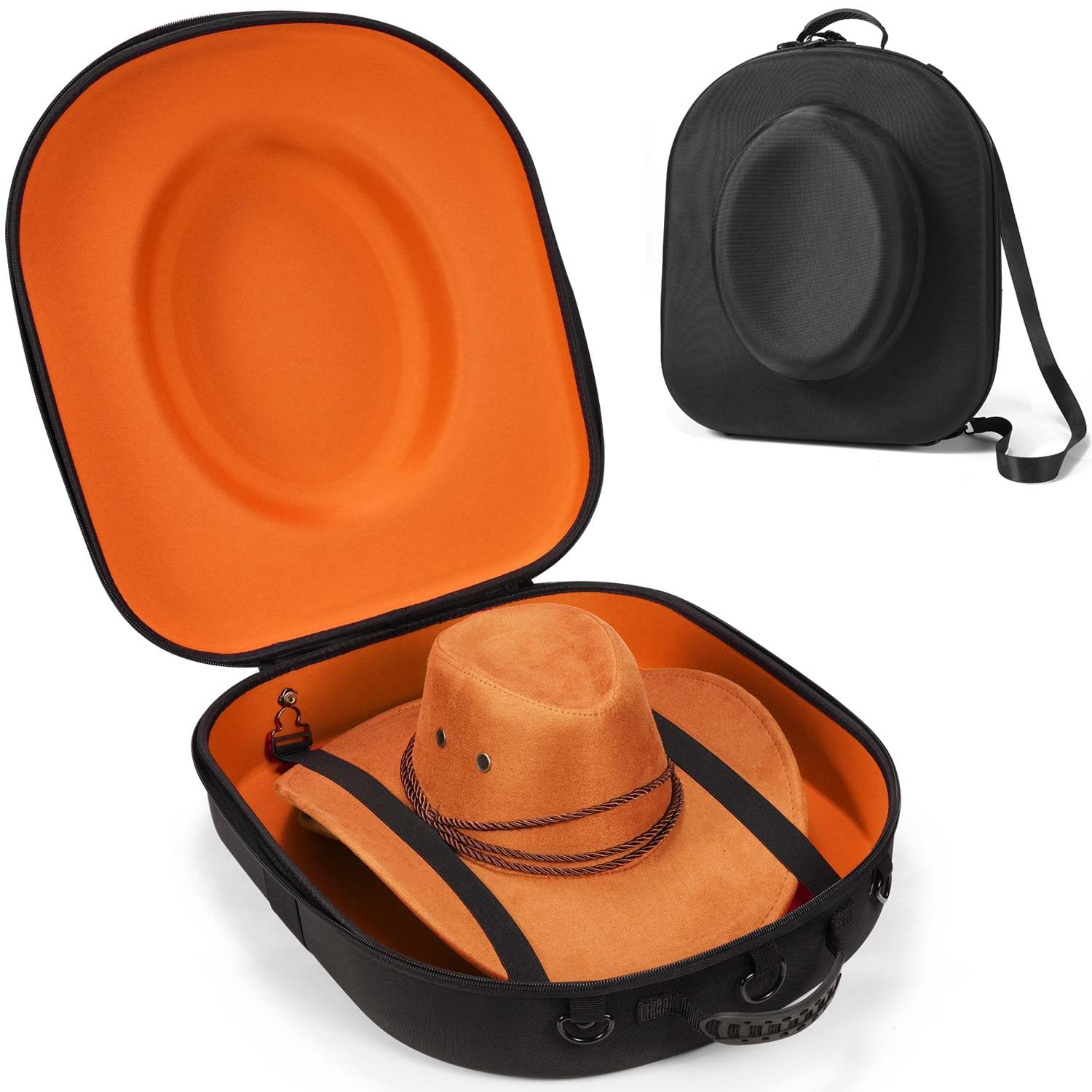 Livelab Hat Box for Travel - Crush Proof Cowboy Hat Holder Storage ...