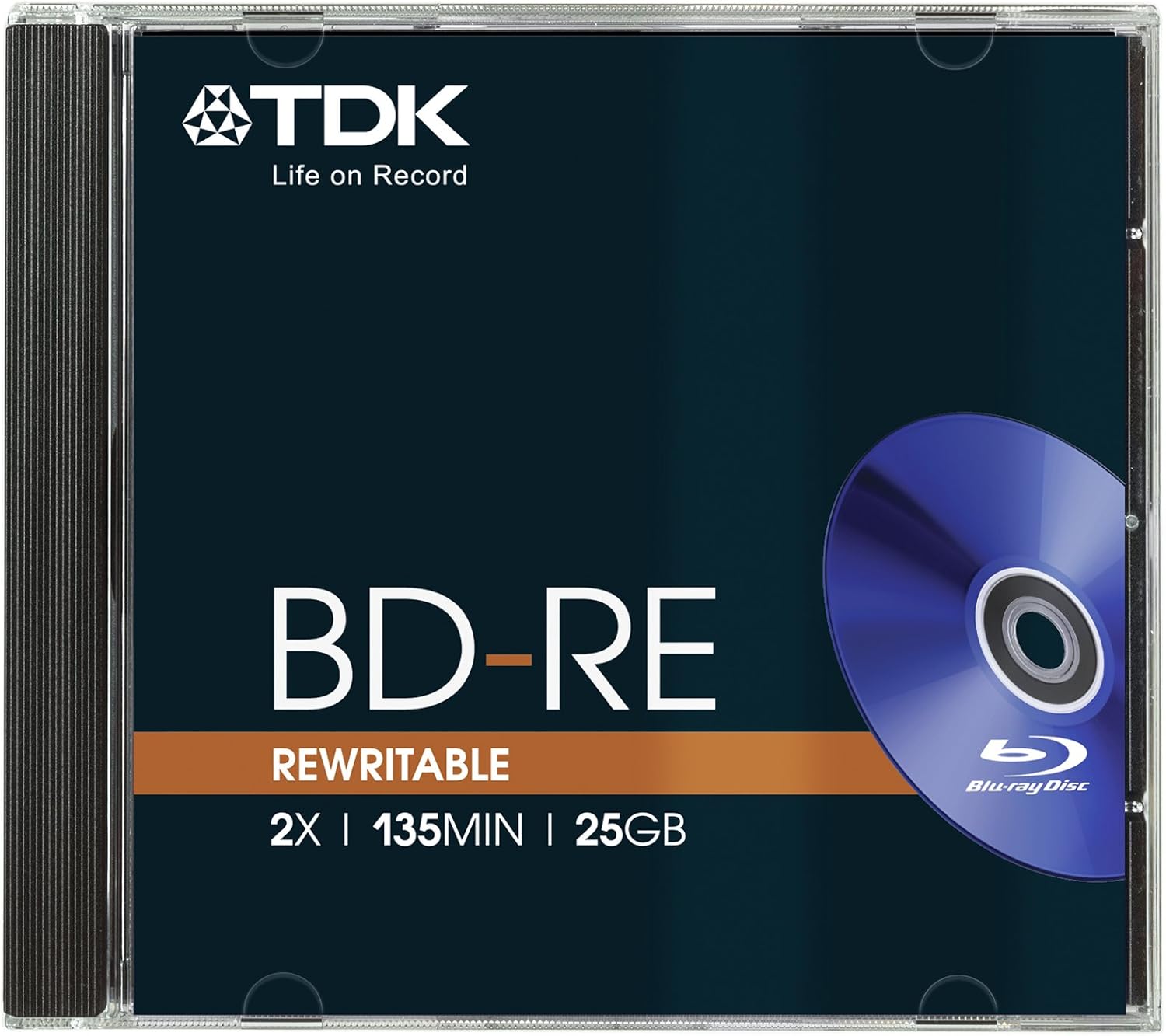 TDK Blu-ray Disc 25GB BD-RE BD-RE 25 Go 2x boîtier CD support de stockage: Amazon.fr: Informatique