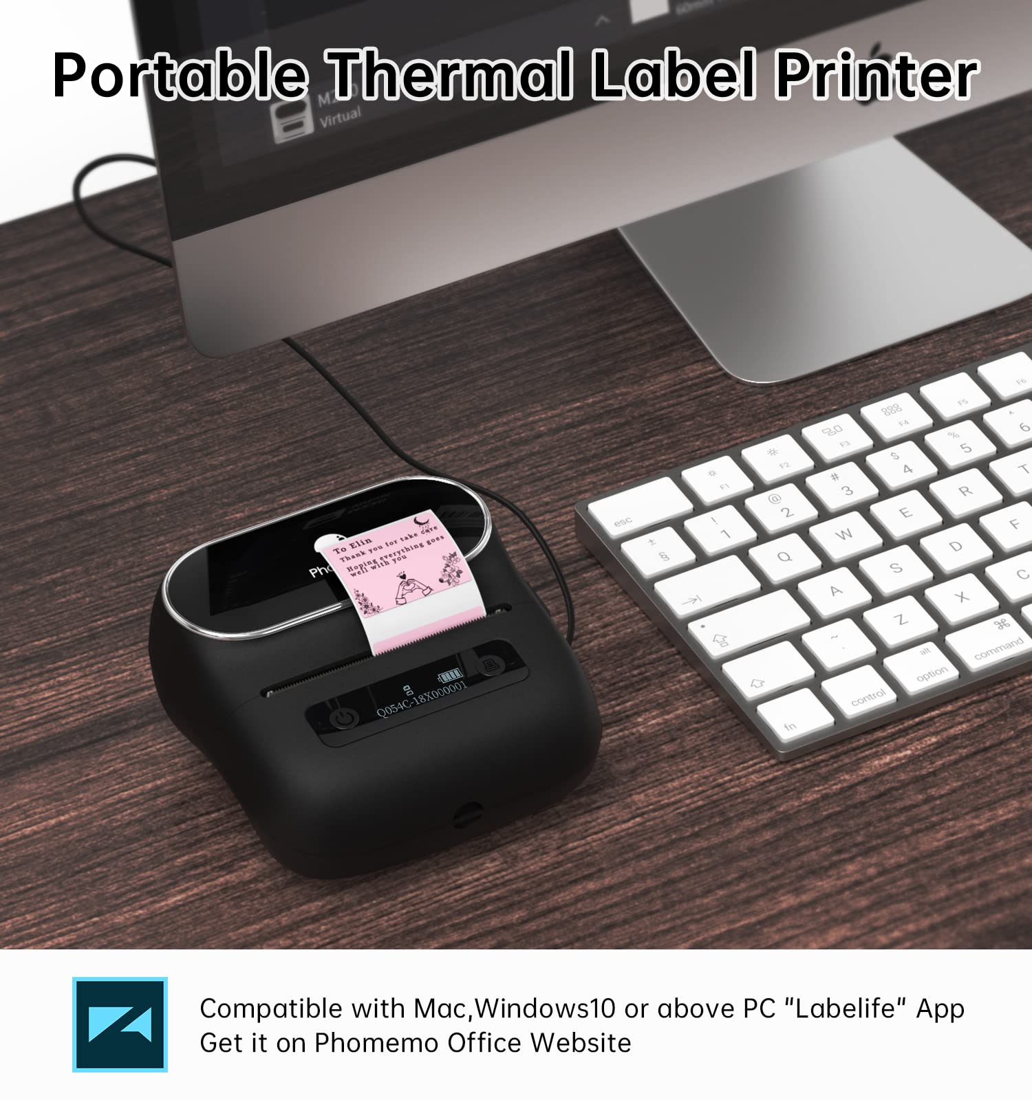 Mua Phomemo M220 Label Maker,3.14 Inch Barcode Label Printer,Portable ...