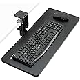 Amazon.com : VIVO Clamp-on Rotating Computer Keyboard and Mouse Tray ...