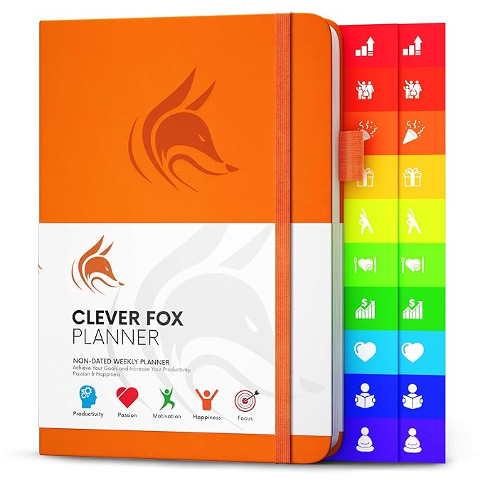 The Clever Fox Planner - Undated Weekly Planner, Organizer, Calendar ...