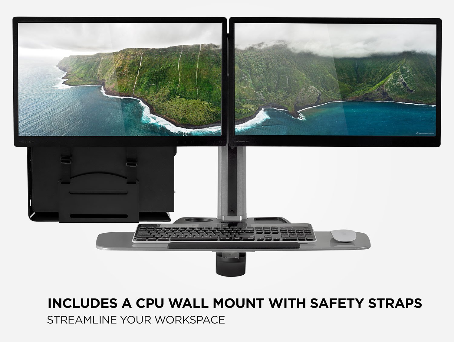 Mua Mount-It! Sit Stand Dual Monitor Wall Mount Workstation & Stand Up ...