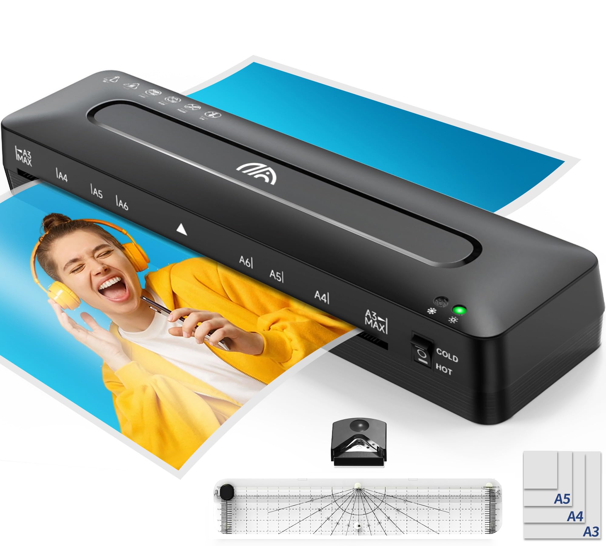 Laminator Machine A3 Laminating Machine - Laminator Machine 11x17, Cold ...