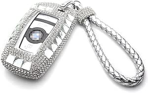 Amazon.com: PGONE Luxury Bling Rhinestone Crystal Diamond Key Fob Case ...