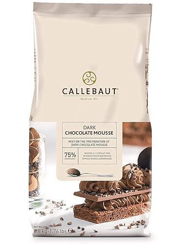 Callebaut Belgian Dark Chocolate Mousse Powder with 75-Percent Belgian ...