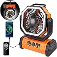 Amazon.com: Rechargeable Fan,Operated Camping Battery Powered Fan with ...
