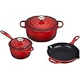 Amazon.com: Le Creuset Enameled Cast Iron Signature Cookware Set, 5 pc ...