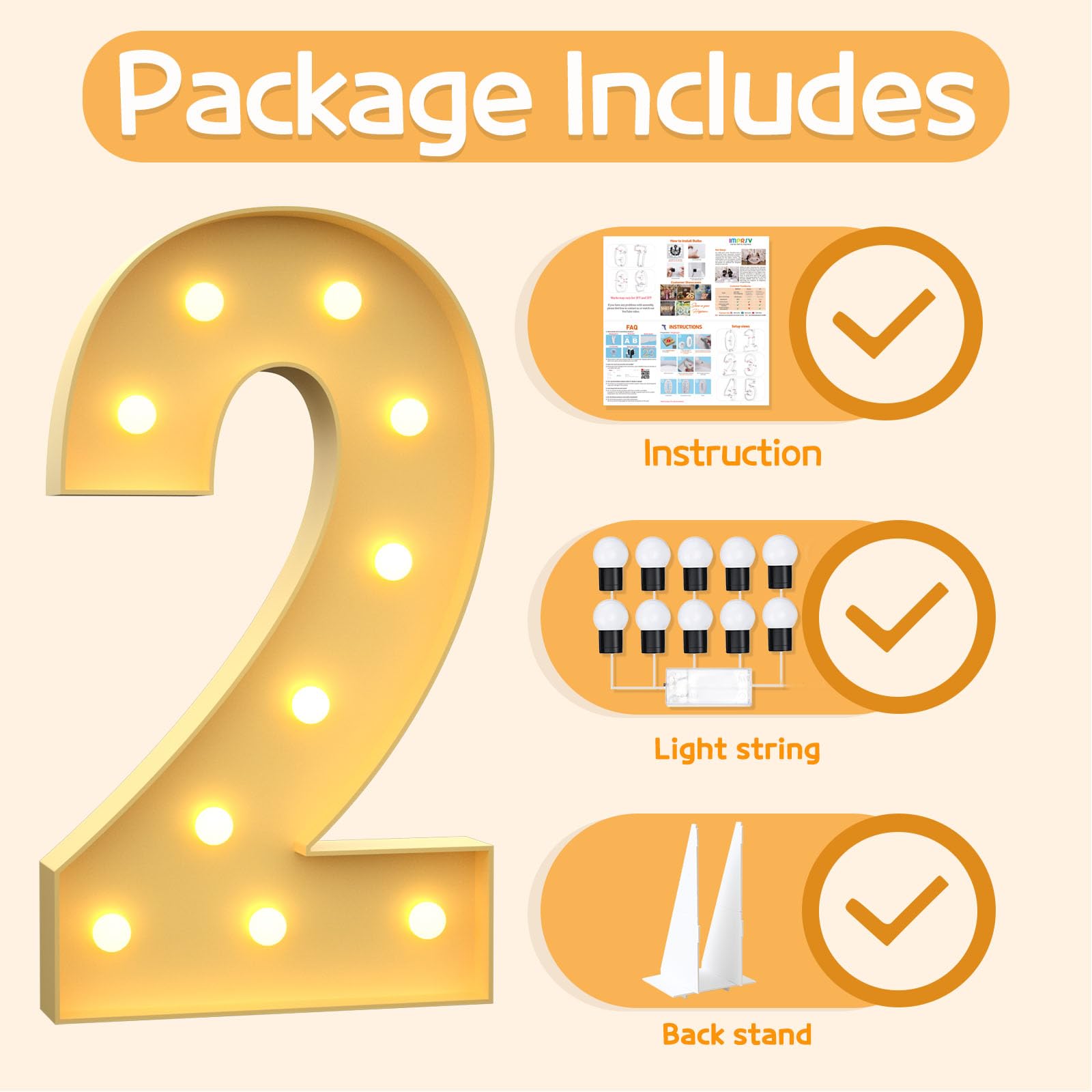 Mua 4FT Marquee Light Up Numbers Letters, Mosaic Numbers for Balloons ...