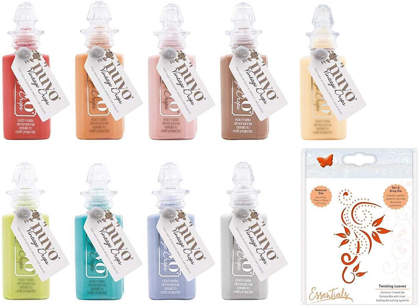 Amazon.com: Nuvo Vintage Drops Complete Set 2018 with Dot & Drop Die ...
