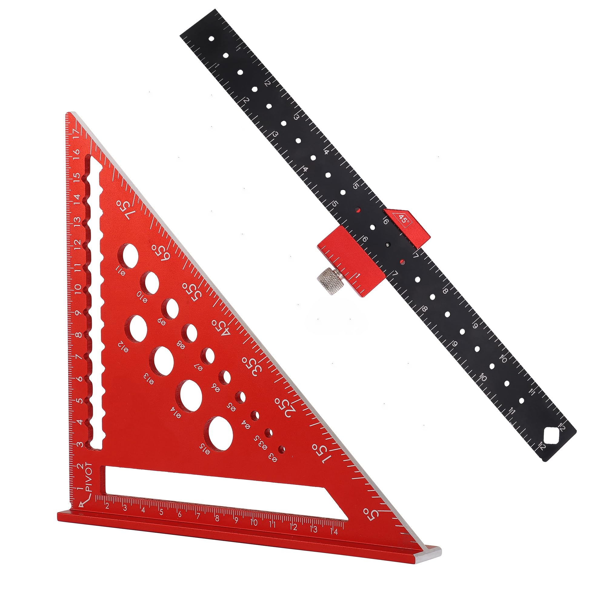 Mua Rafter Square and Slide Ruler Set, Multifunctional Angle Slide ...
