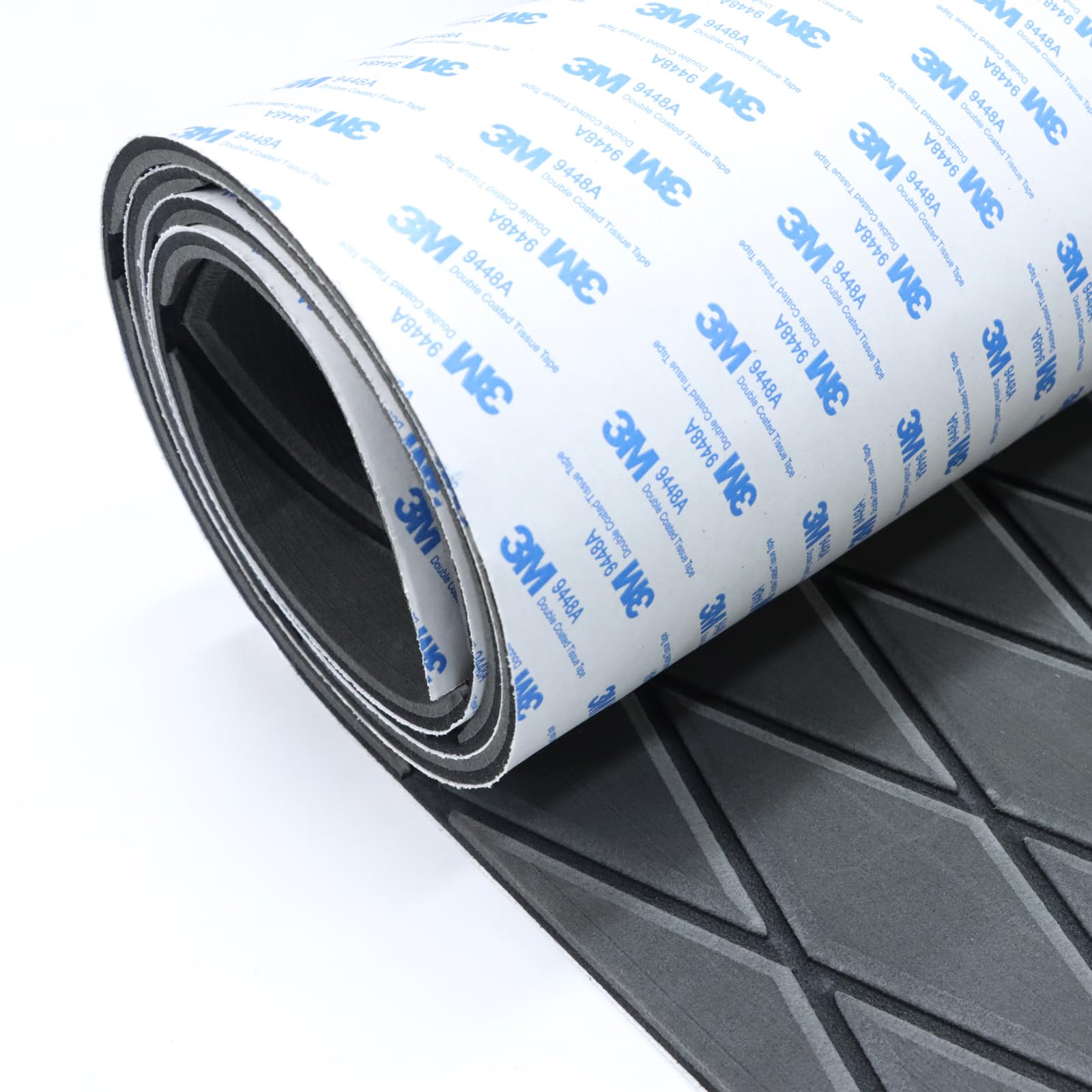 HXBYX EVA Foam Boat Flooring with 3M Adhesive Backing 6mm Thick Diamond ...