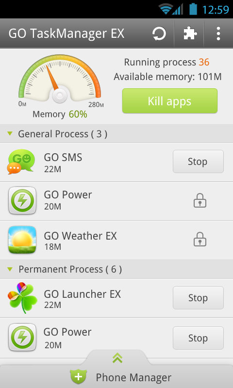 GO TaskManager EX:Amazon.com:Appstore for Android