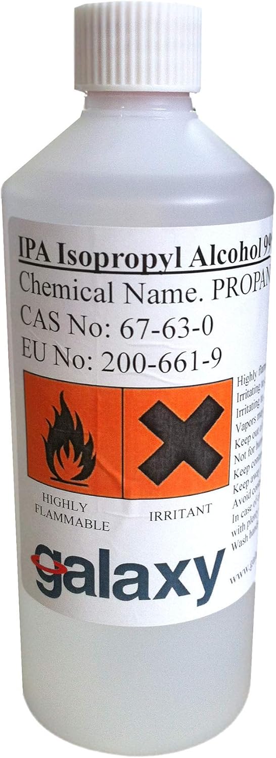 IPA Isopropyl Alcohol 99% Pure Isopropanol - 500ml: Amazon.co.uk: DIY ...